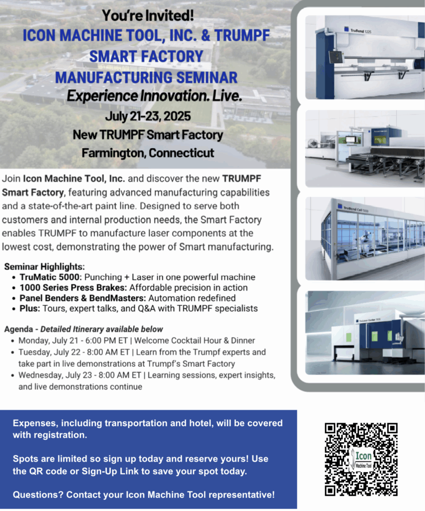 Join Us for an Exclusive Icon Machine Tool, Inc. Automation Seminar at ...